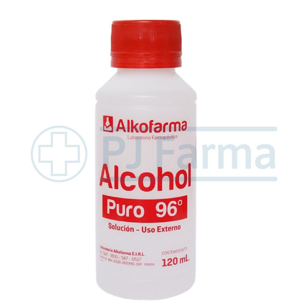 Alcohol 96° Frasco 120ml - Paquete x12und - Farmacenter