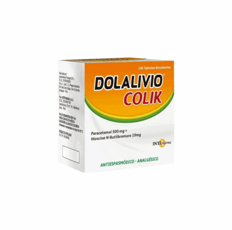 Dolalivio Colik (Paracetamol 500mg + Hioscina 10mg) Tab - Caja x100und ...