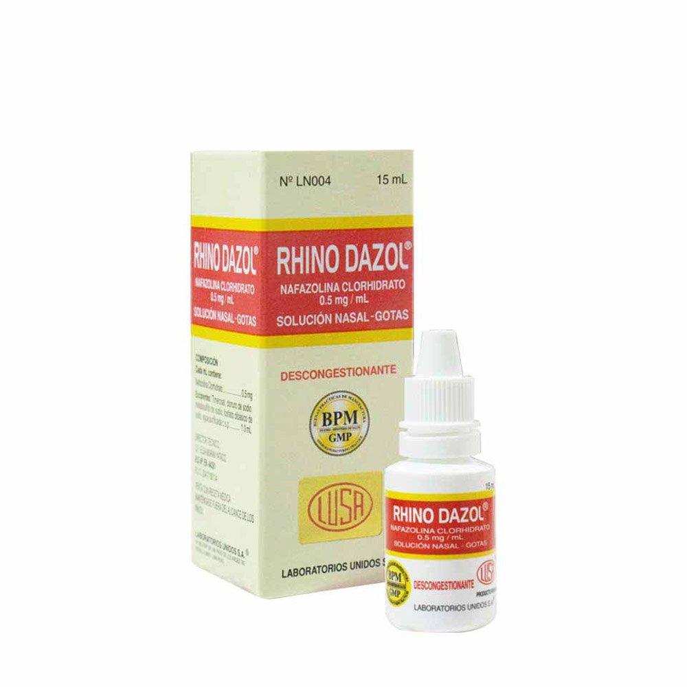 Rhino-Dazol 1 Mg/ml Gotas Nasales - Frasco 15ml - Farmacenter