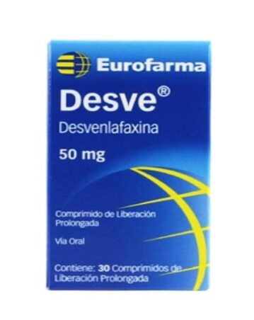 Desvenlafaxina 50mg Desve Tabletas Caja x30 Und