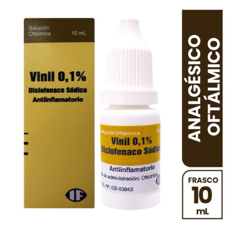 Vinil 0.1% Diclofenaco Sódico Gotas Oftálmicas 10mL